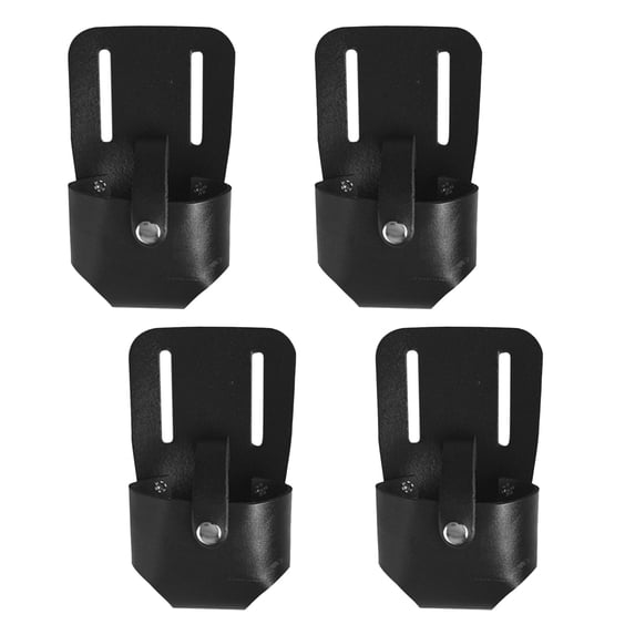 4Pieces/pack PU Leather Tool Pouches Tape Measure Holder Belt ...