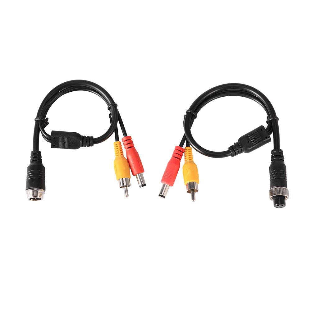 4Pin Aviation Head to RCA Male DC Male Extension Cable Adapter for ...