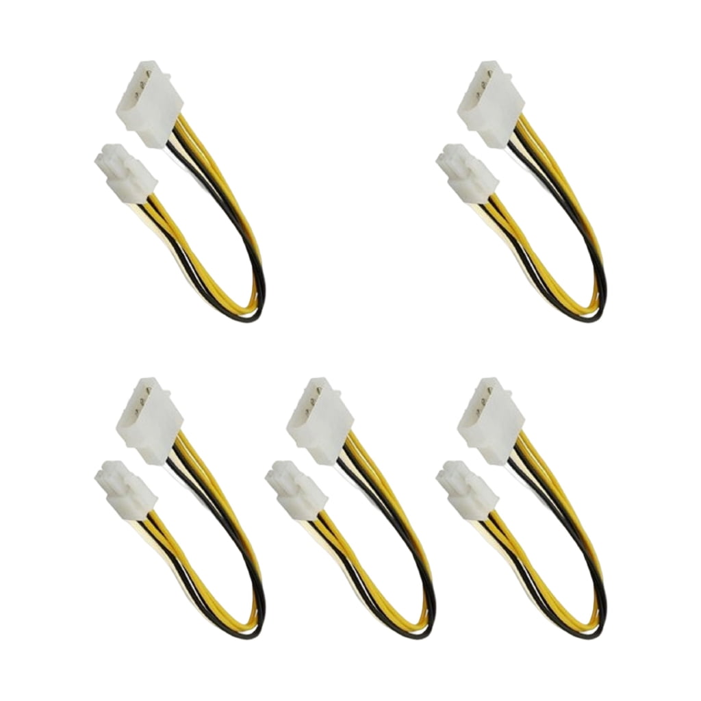 4Pin CPU Power Supply to Port Extension Cord Cable Desktop 4Pin Power ...