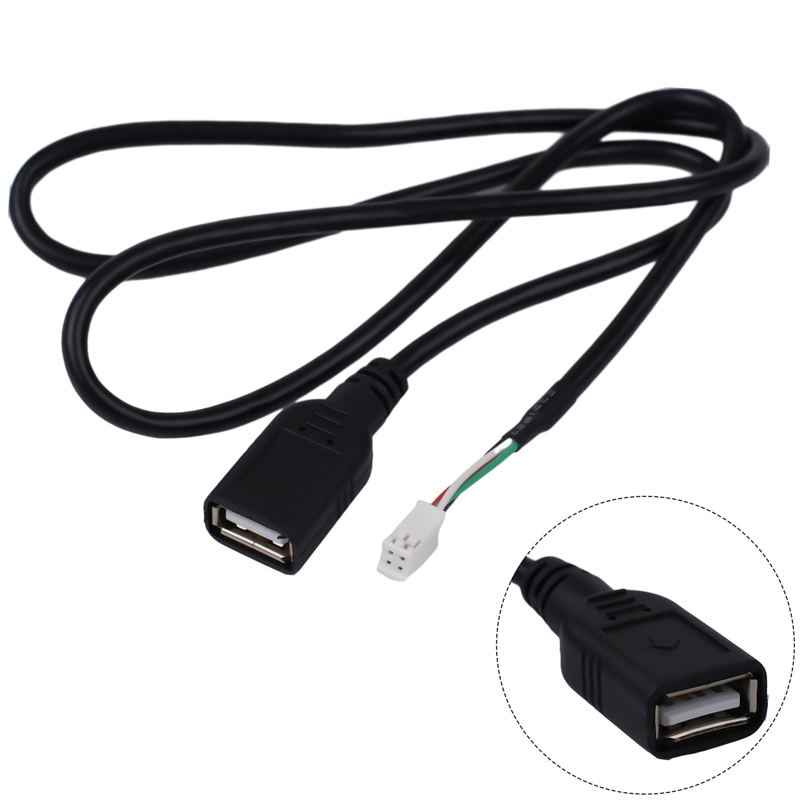 4Pin Connector USB Extension Cable Adapter for An Car Radio Stereo ...
