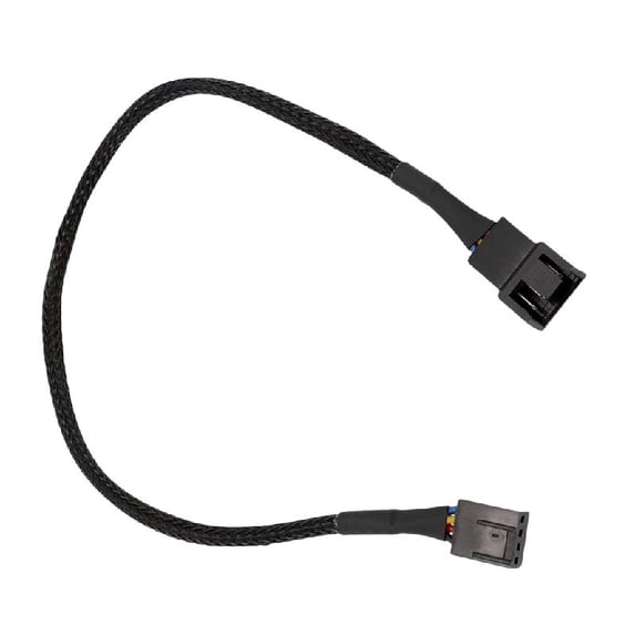 4Pin Fan Cable Sleeved Adapter Computer PC Fan Power Extension Cable ...