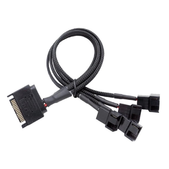4Pin Fan Splitter Adapter With SATAs Interfaces Expandable Cooling For ...