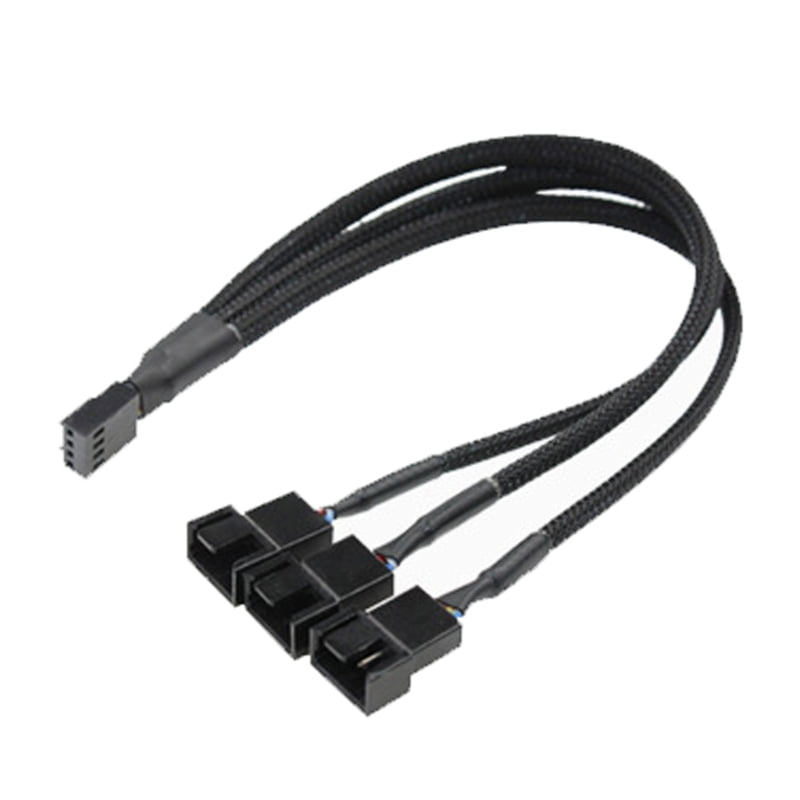 4Pin PWM Fan Splitter Adapter 1 To 3 Extension Cable For Multiple ...