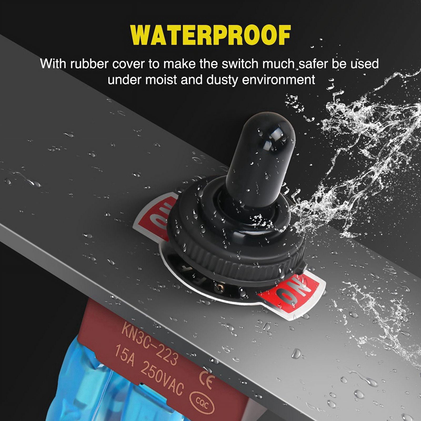 4Pin Reverse Polarity Toggle Switch 2PCS 12V Momentary Rocker Switch ...