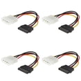 4Pin to 15Pin Female Power Converter Adapter Cable Power 15p to 4p ...