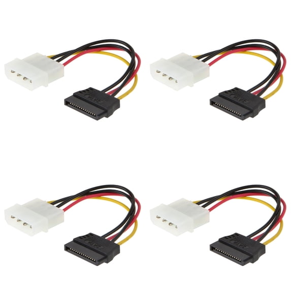 4Pin to 15Pin Female Power Converter Adapter Cable Power 15p to 4p ...