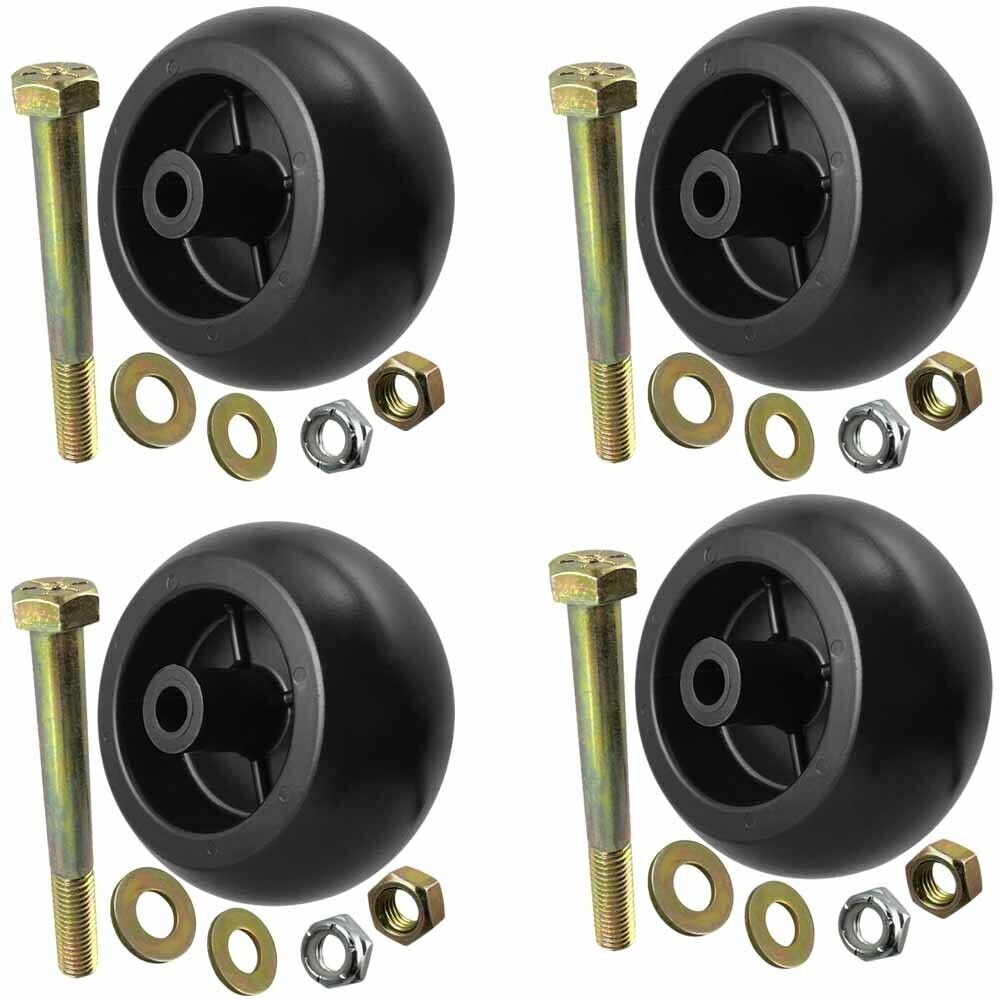 4Pk Deck Wheel & Hardware KIT for Hustler 788166 781708 031997 ...