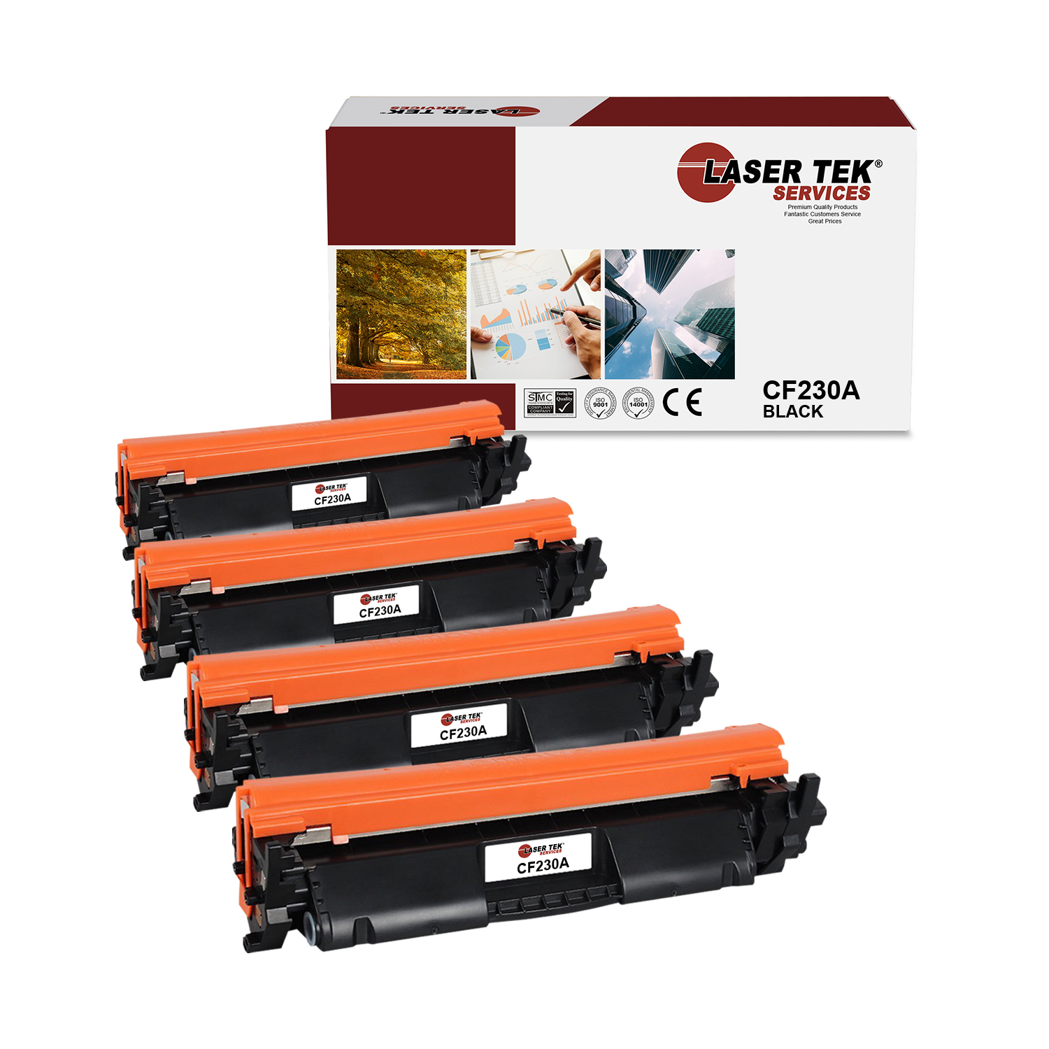 4Pk LTS 30A CF230A Black Compatible for HP LaserJet Pro M203dw M203dn MFP Toner - Walmart.com