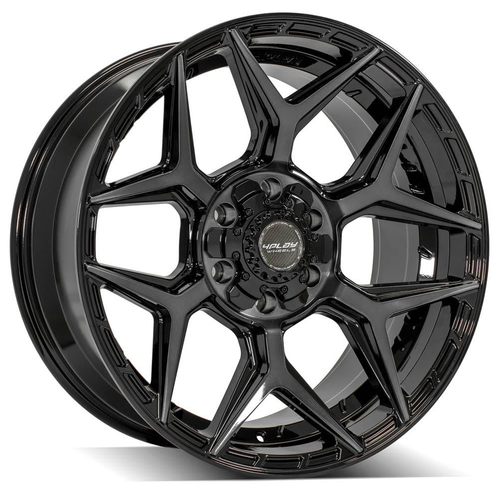 4PLAY Wheels 4P06 20 Inch Rims Fit 6x135 & 6x139.7 20x9 Gloss Black ...