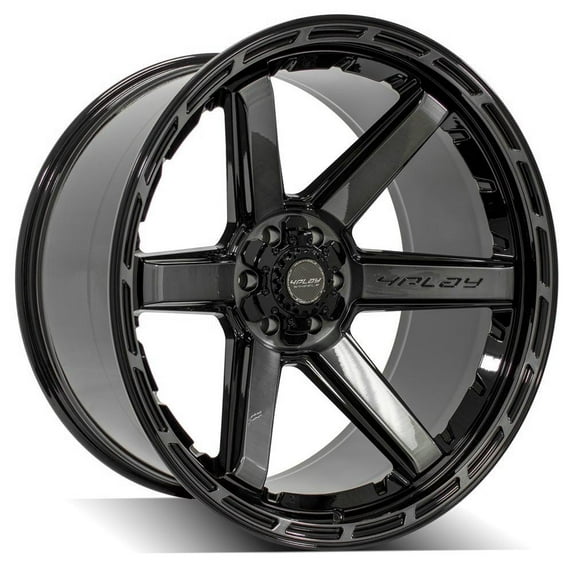 4PLAY Wheels 4P63 24 Inch Rims Fit 6x135 & 6x139.7 24x12 Gloss Black ...