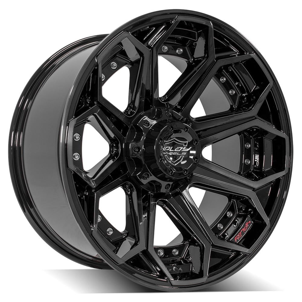 4PLAY Wheels 4P80 20 Inch Rims Fit 6x135 & 6x139.7 20x10 Gloss Black ...