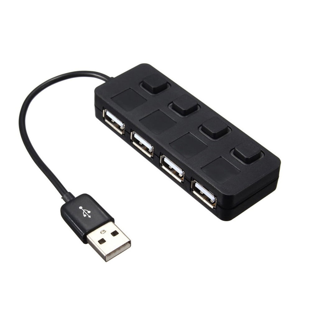 4Port USB 2.0 with ON/OFF Compact Usb Muti Hub Adapter Expansion ...