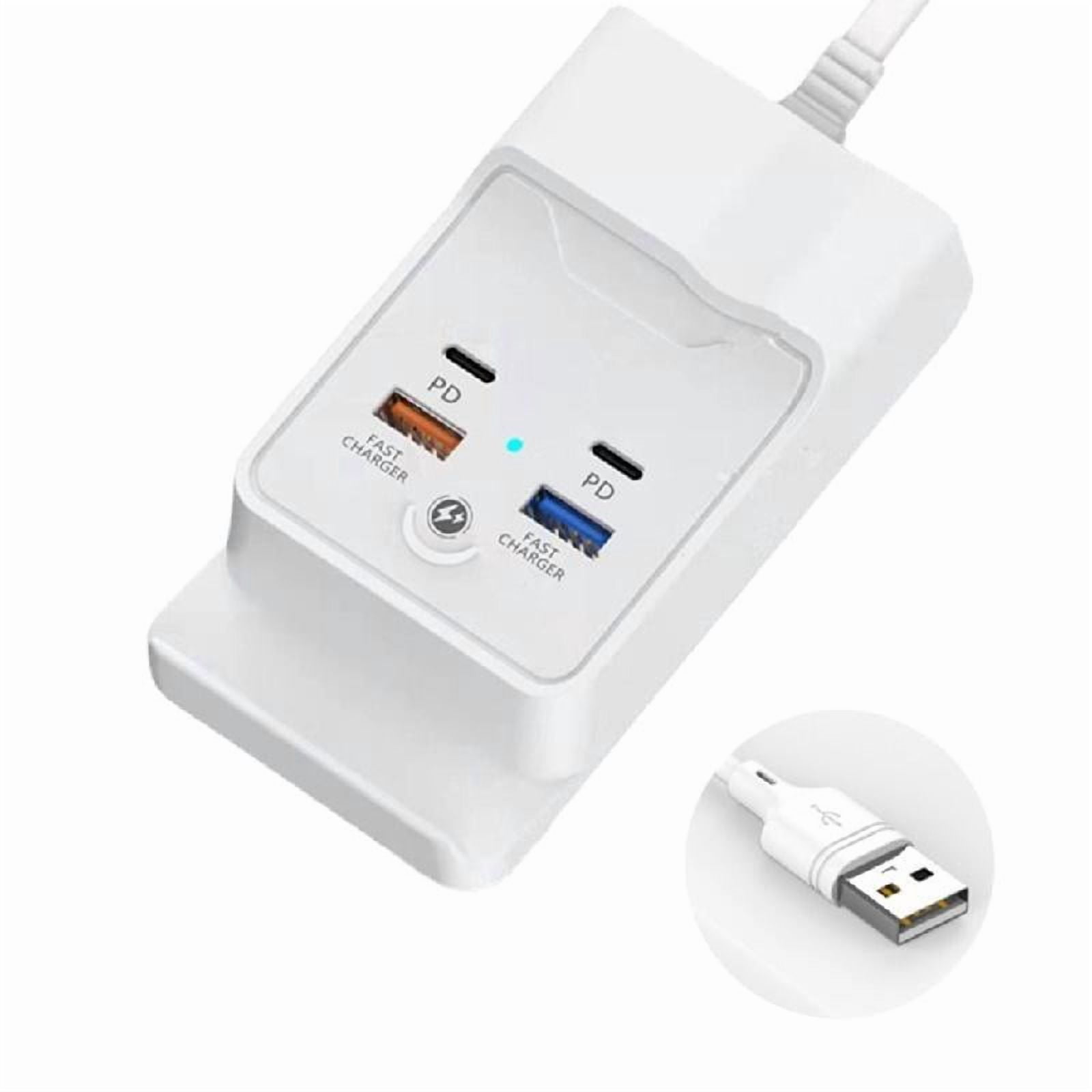 4Port USB Hub Splitter Charge Multiple Devices Extension Power Adapters ...