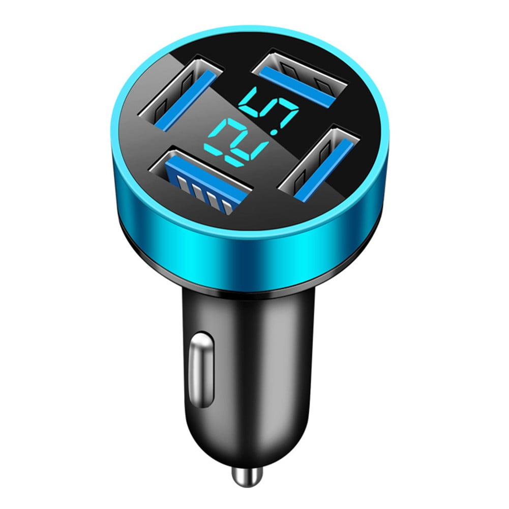 4Ports USB Car Charger Fast Charging USB Car Phone Charge Auto ...