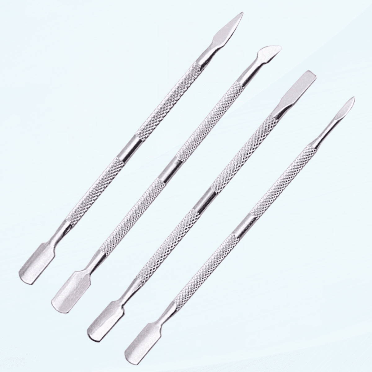 4Pscs/lot Cuticle Pusher and Spoon Nail Cleaner Set Cut Manicure ...