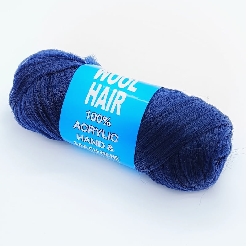 Brazilian Wool Hair 1 Roll Black Acrylic Yarn for African Hair Braiding ...