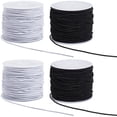 4Rolls 2 Colors Elastic Cords Stretchy String for Bracelets Necklaces ...