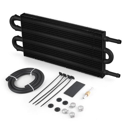 4Row Universal Remote Transmission Oil Cooler Auto-Manual Radiator ...