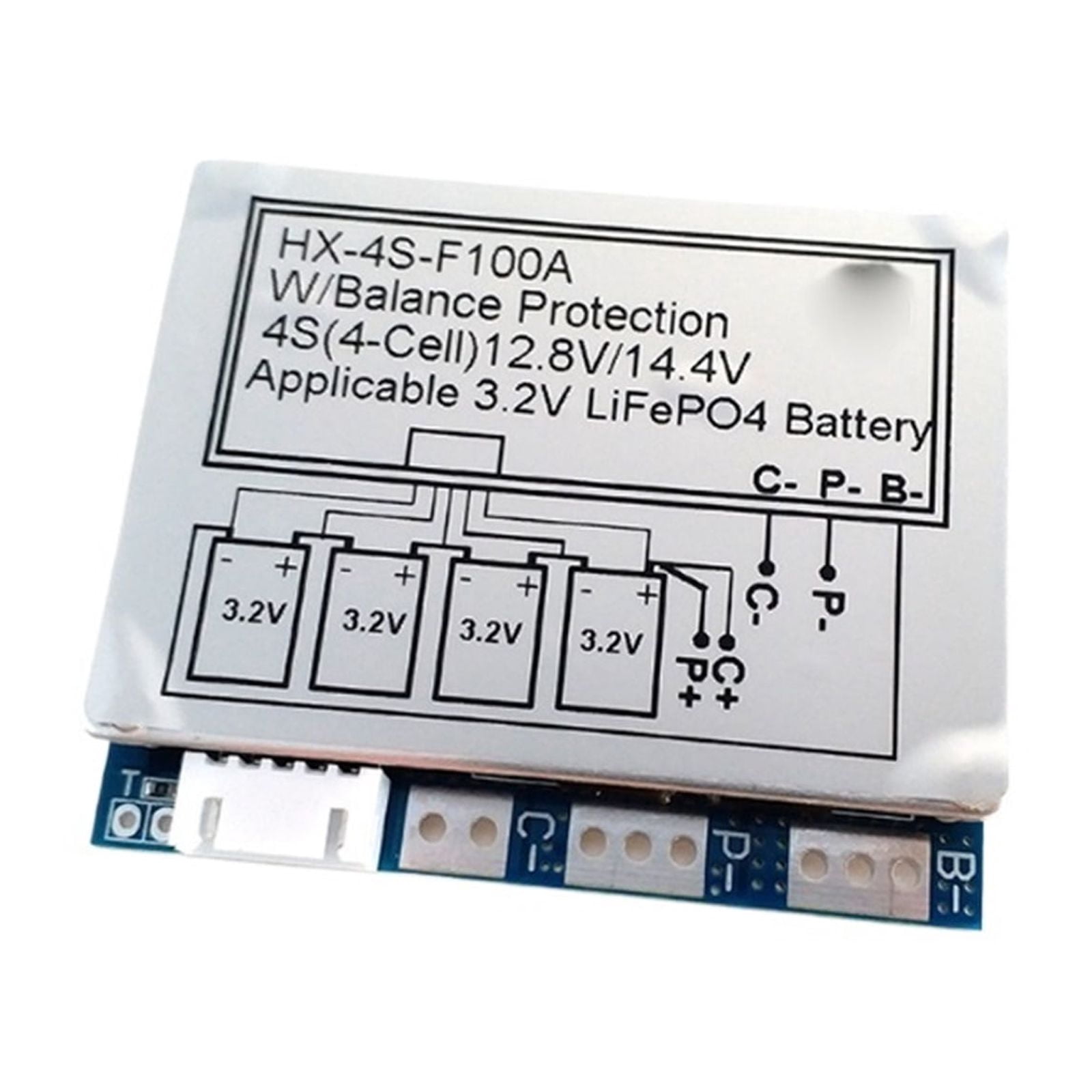 4S 12.8V 100A BMS Protection Board Separate Port With Balance For E ...