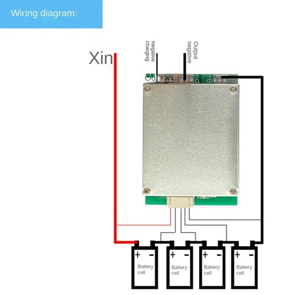 4S 12.8V 100A With Balance-Split Port Iron Lithium Protection Board MOS ...