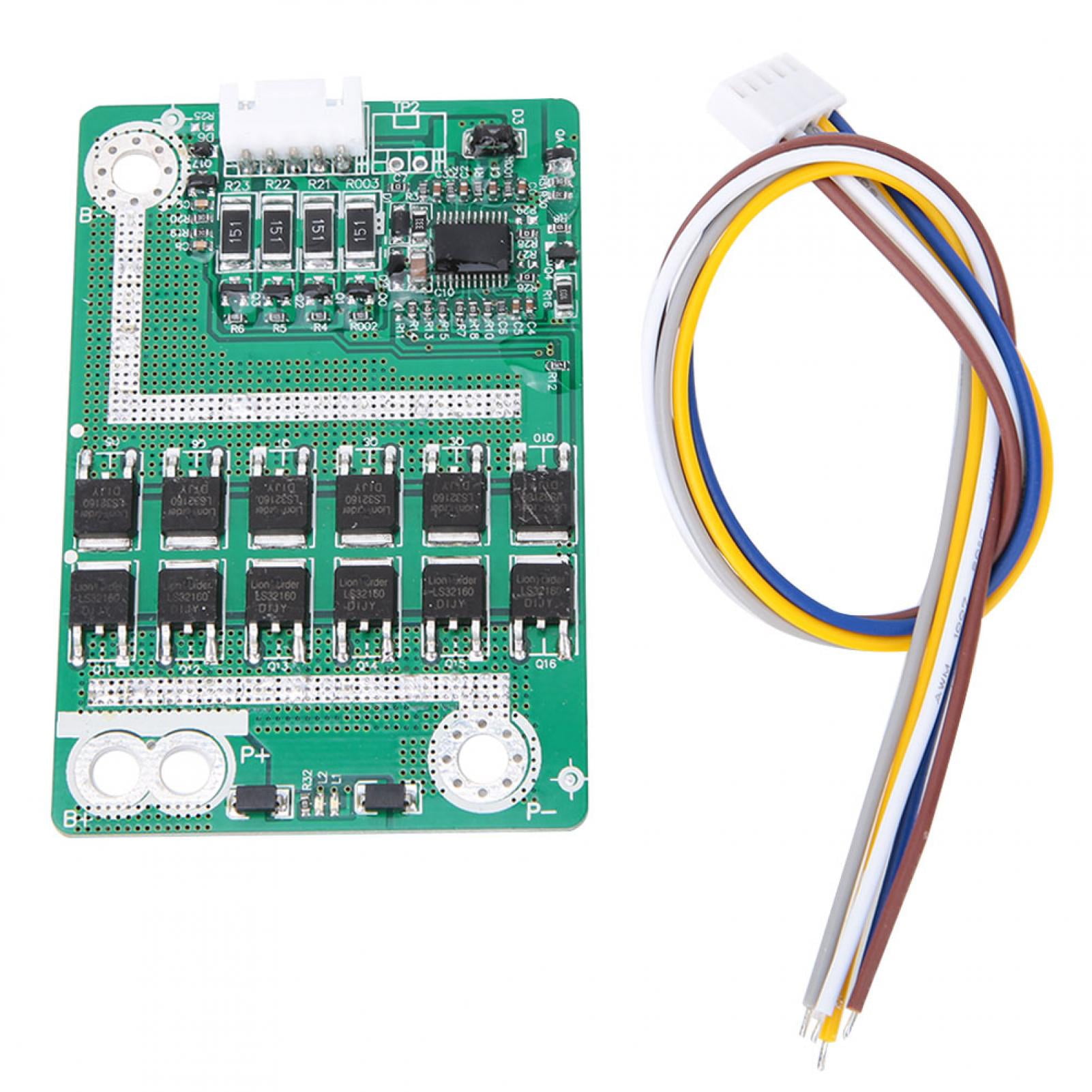 4S 14.8V 50A Battery Protection Board BMS PCB with Balance for LiFePo4 ...