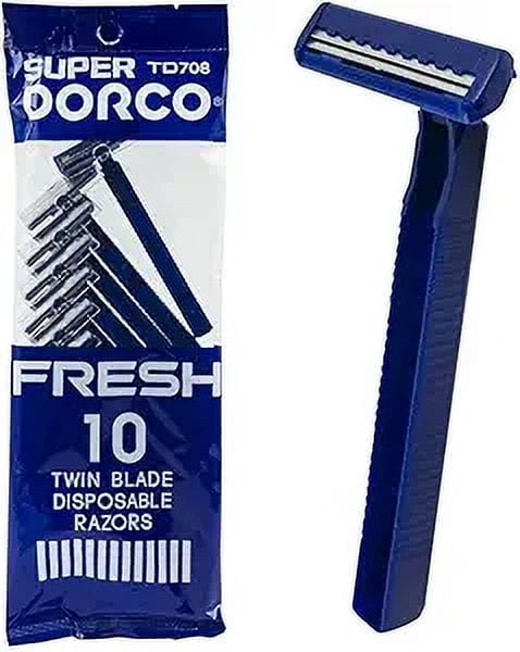 4SGM Dorco Super Fresh Twin Blade Disposable Razors - 10ct - Walmart.com