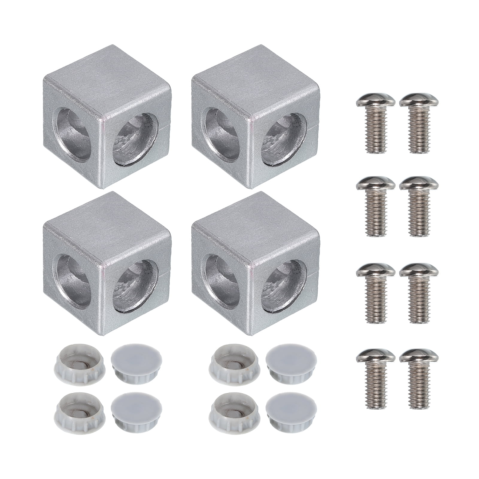 4Set 30x30x30mm 2-Way Corner Bracket Cube 2020 Series Aluminum Profile ...