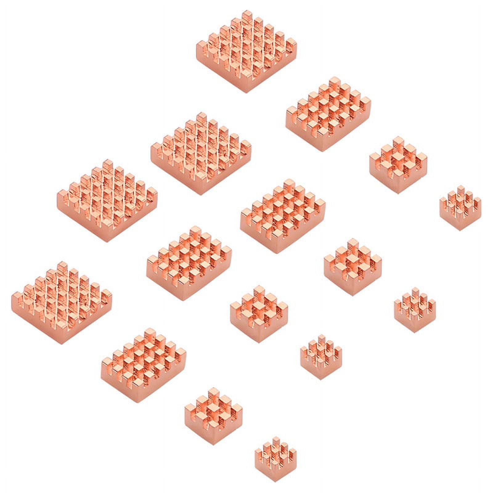 4Set Heat Sink Metal Copper Heatsink Passive Cooling Pad Heat ...