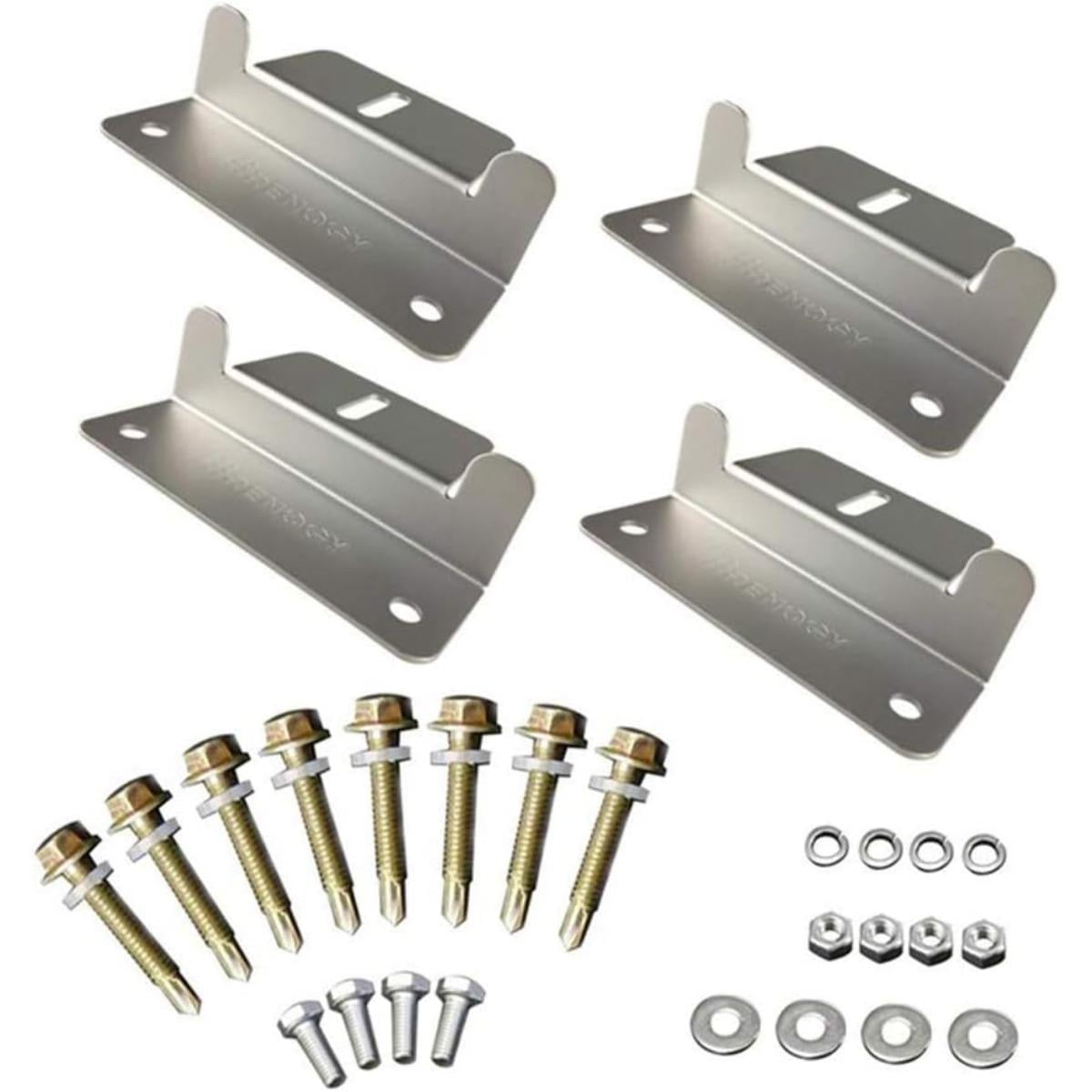 4 Sets of Solar Panel Mounting Z Brackets Lightweight Aluminum ...