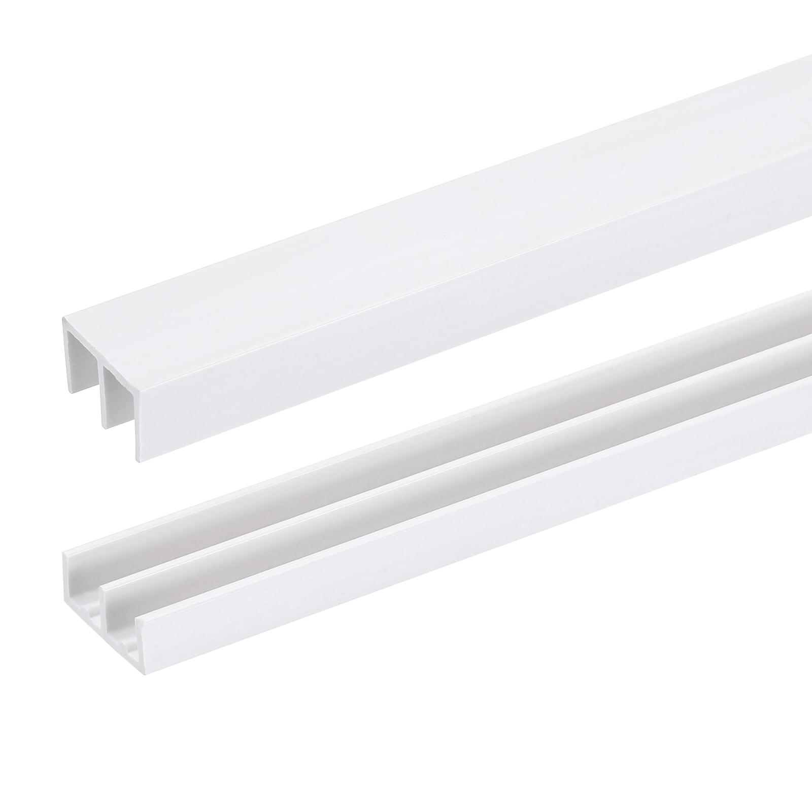 4Set White Plastic Sliding Door Track, Sliding Glass Window Track for 1 ...