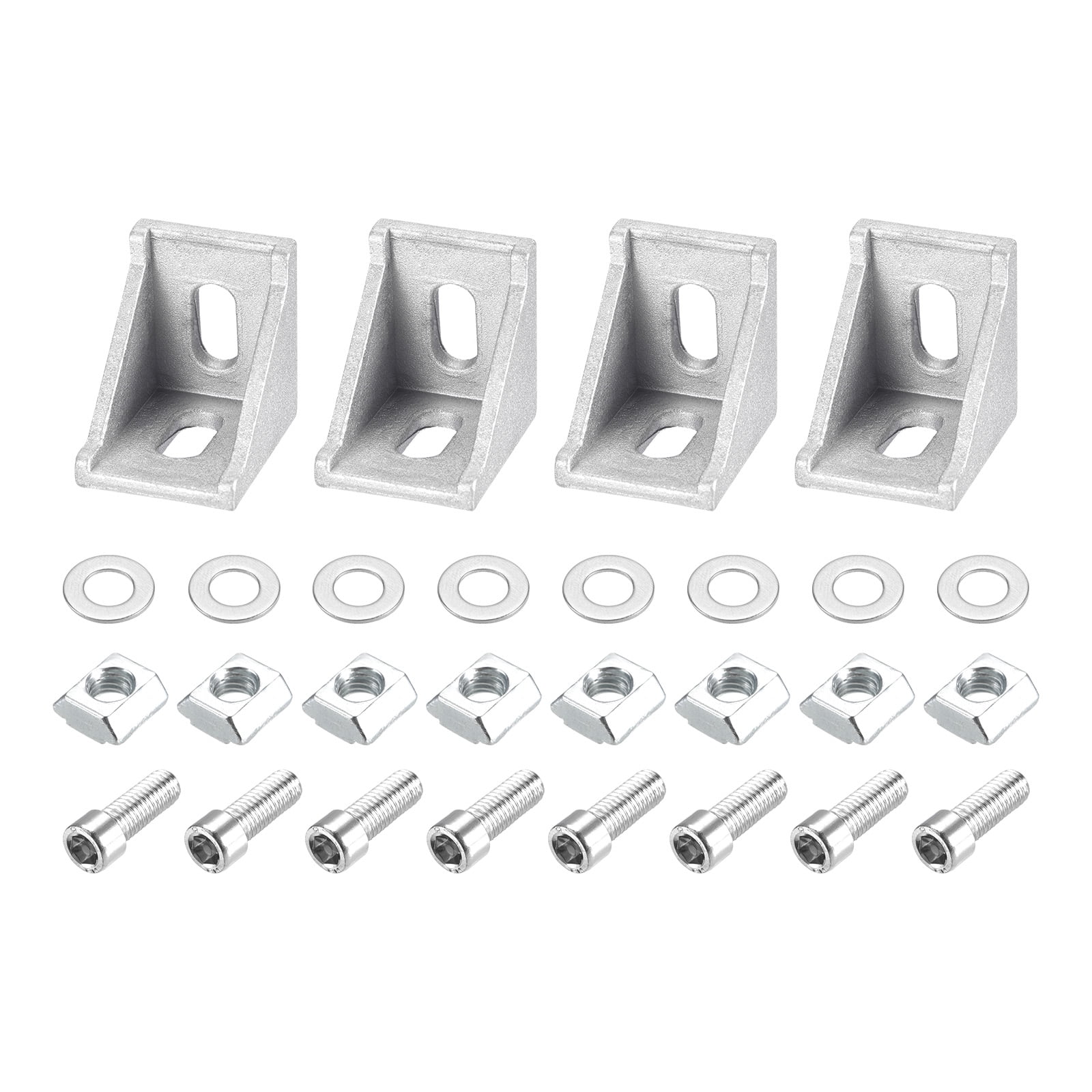 4Sets 3030 European Inside Corner Bracket Gusset Kits, 35x35x29mm ...