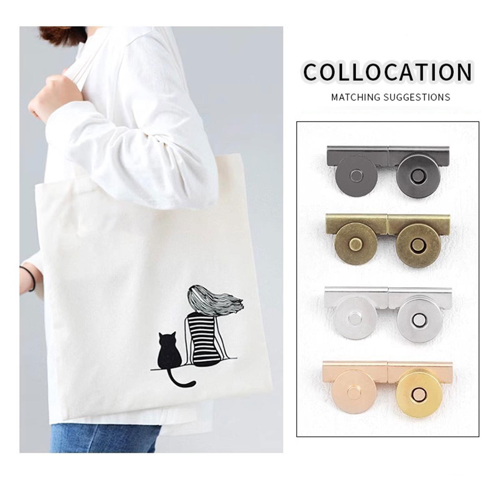 4Sets Magnetic Clasp Snaps Buttons, Metal Seamless Magnetic Buckle ...