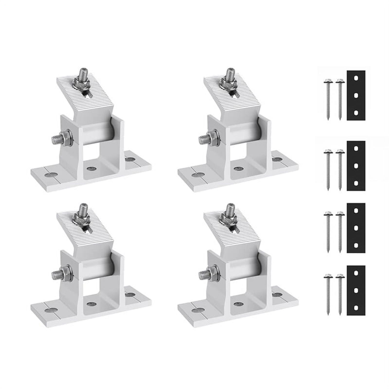 4Sets Solar Panel Brackets, 15-30° Adjustable Pv Module Brackets, Solar ...