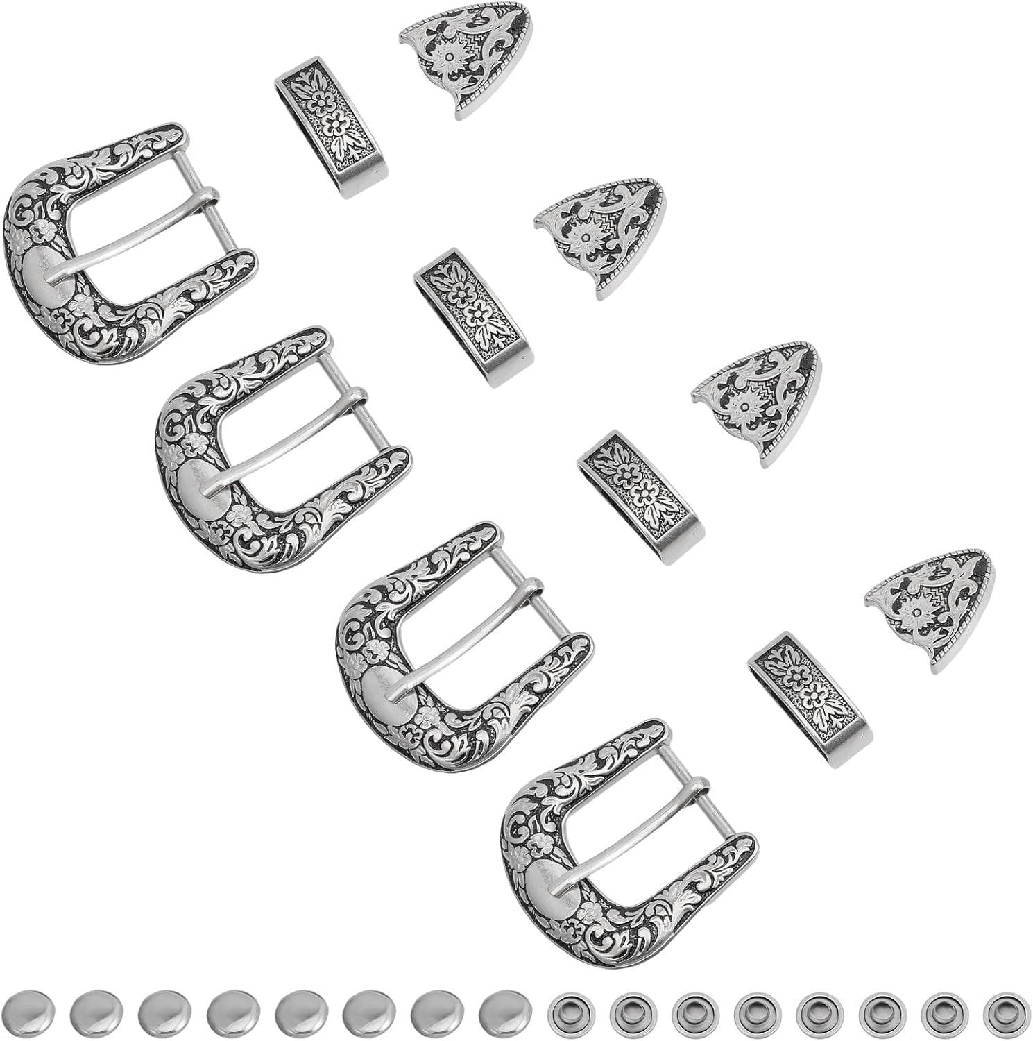 4Sets Western Cowboy Belt Buckle Vintage Design Belt Buckle Western ...