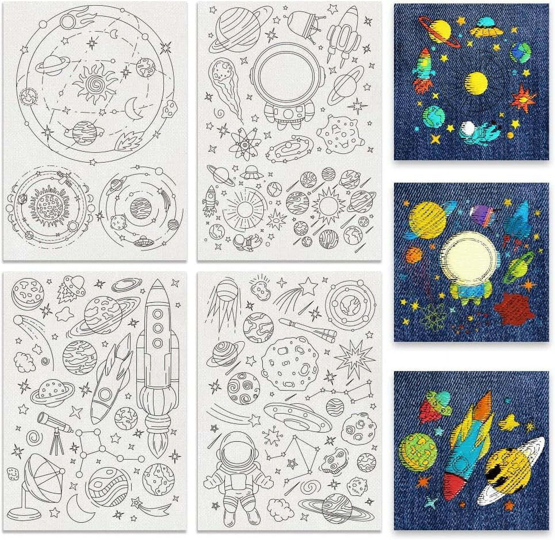 4Sheets A4 Water Soluble Stabilizers Planet Space Astronomy Themes ...