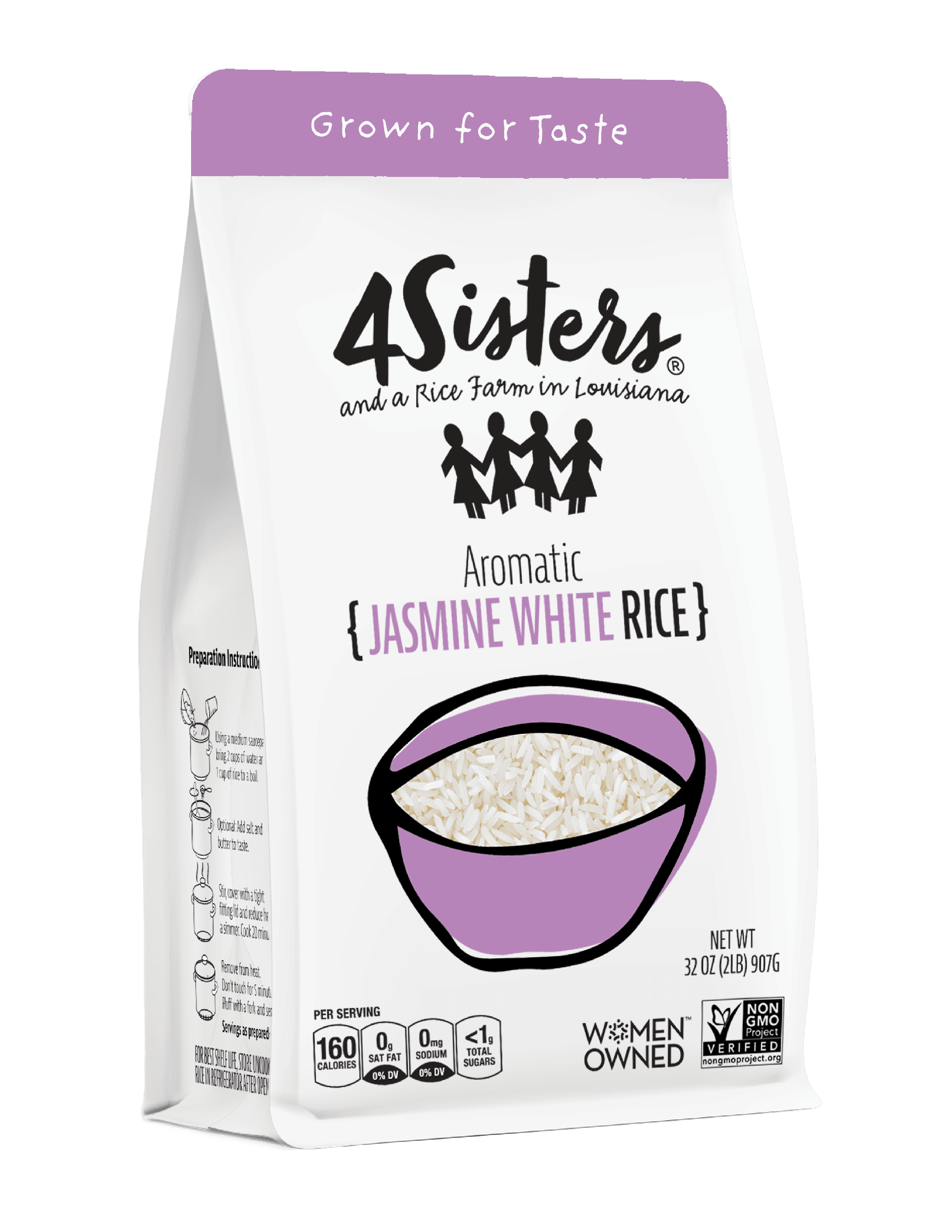 4Sisters Premium Aromatic Jasmine Rice, 2 lb - Walmart.com