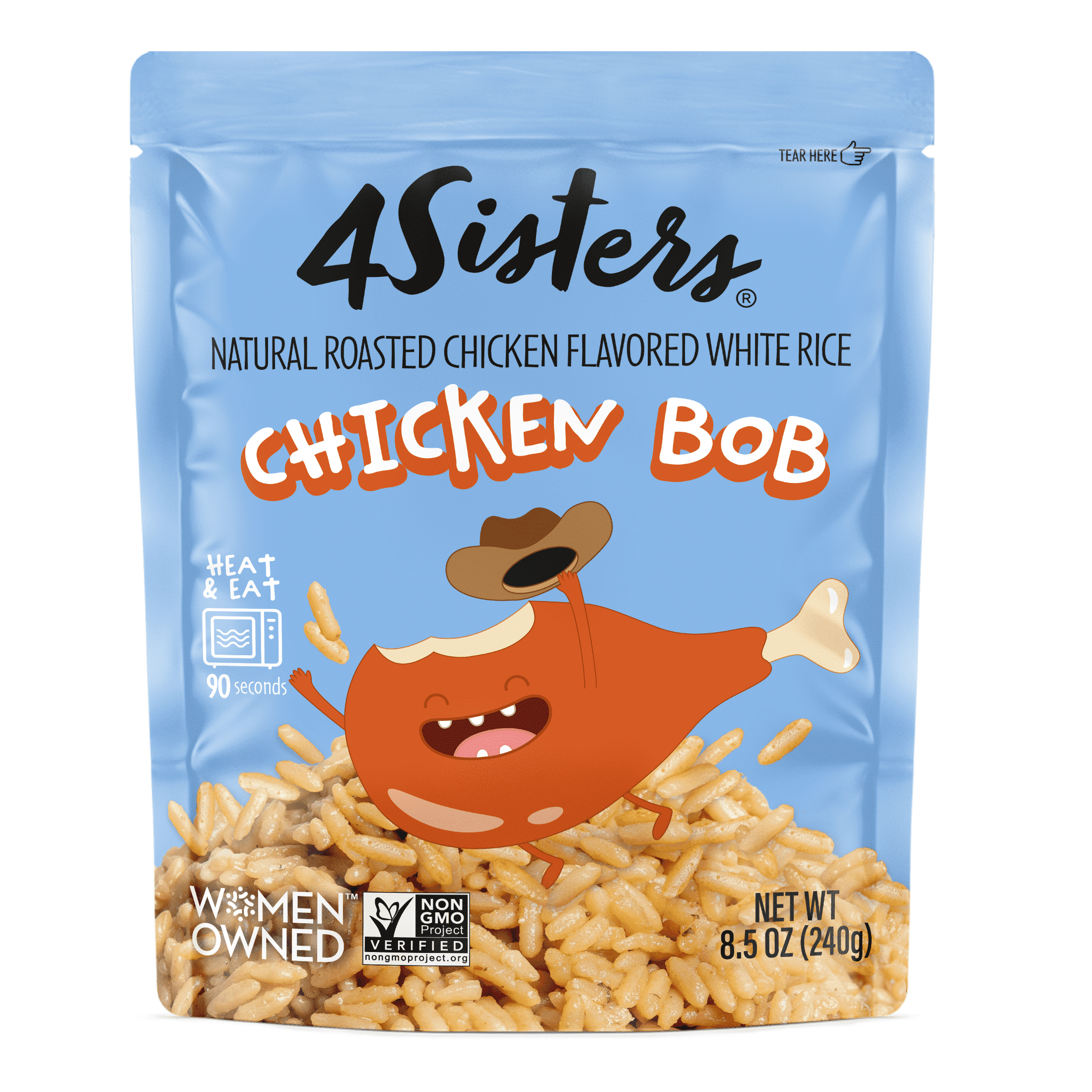 4Sisters Ready to Eat Rice, Chicken Bob, 8.5 oz. - Walmart.com