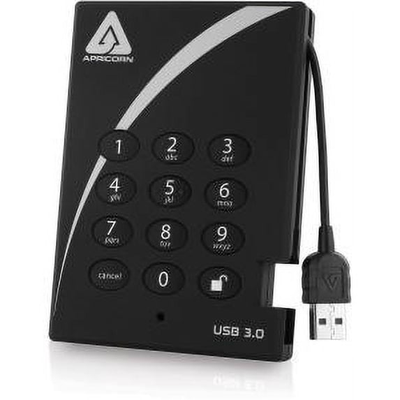 4TB AEGIS PADLOCK SSD USB 3.0 AES XTS ENCRYPTED PORTABLE DRIVE ...