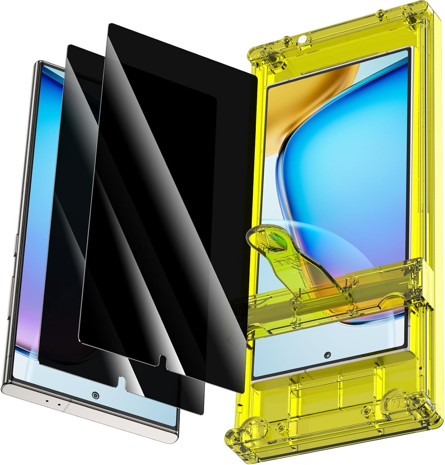 4TH Gen EZ Unlock for Samsung Galaxy S24 Ultra Privacy Screen Protector ...