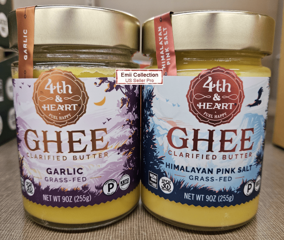 4TH & HEART Fuel Happy GHEE Grass-Fed Clarified Butter Garlic ...