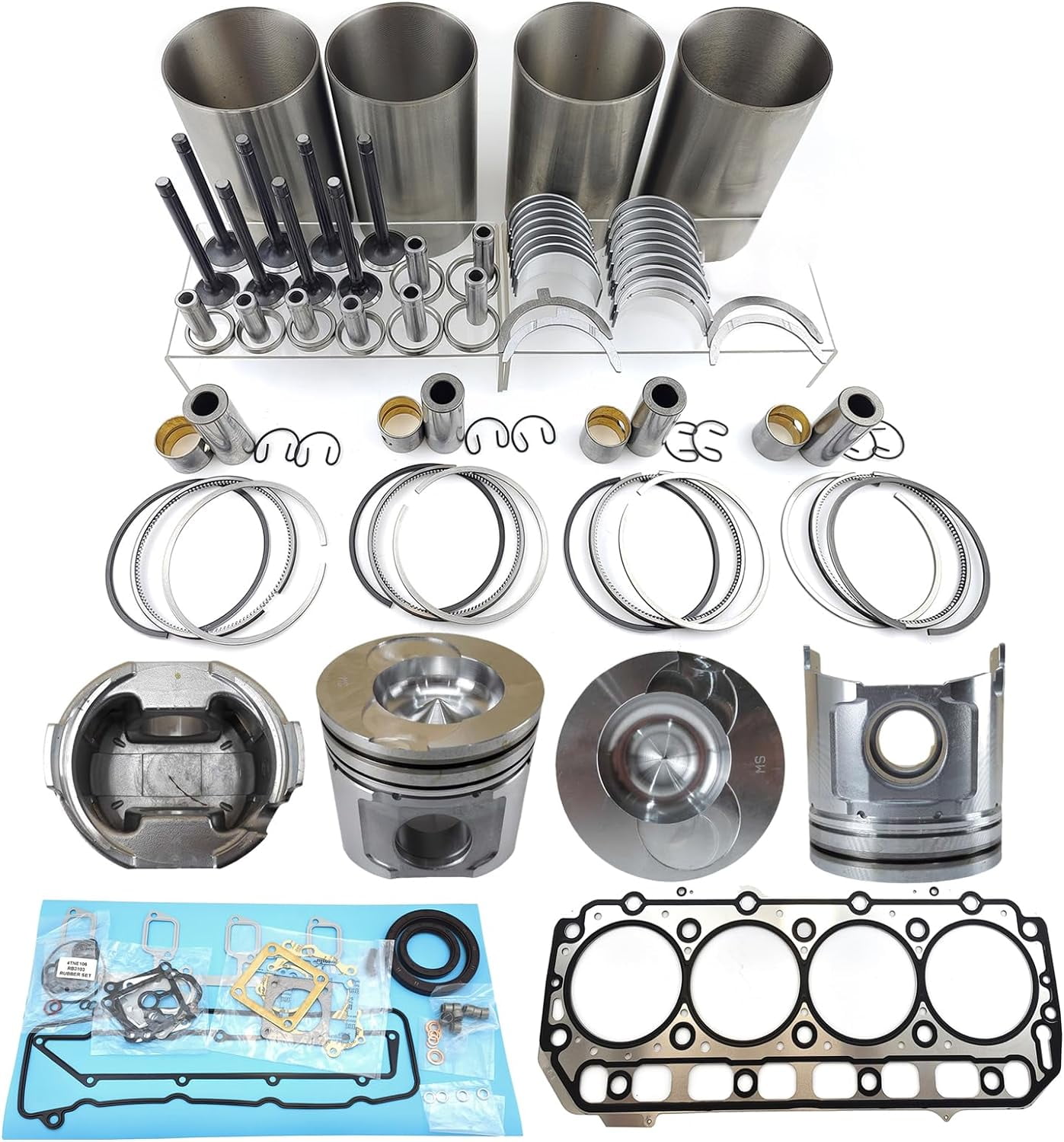4TNE106T Engine Overhaul Rebuild Kit FOR Yanmar 4TNE106T Engine Gehl ...