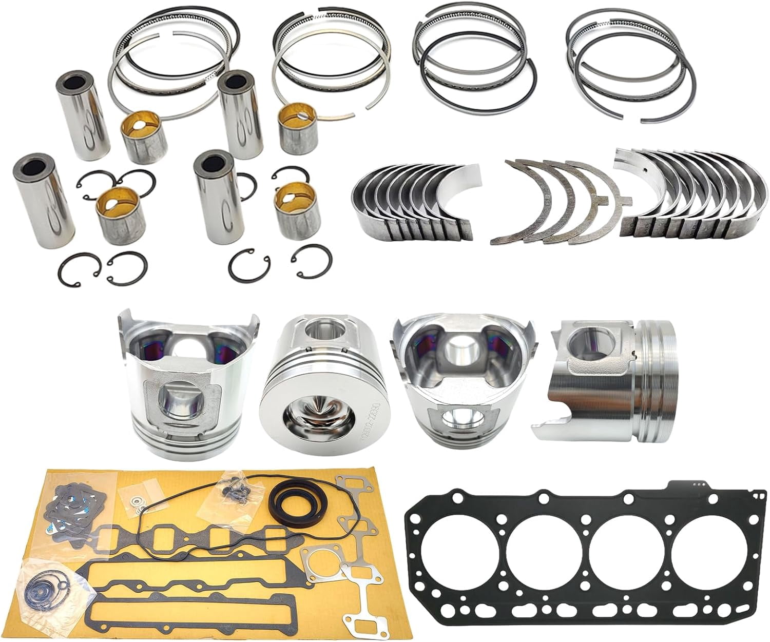 4TNE84 Engine Overhaul Rebuild Kit (No cylinder liner and valve) Piston ...