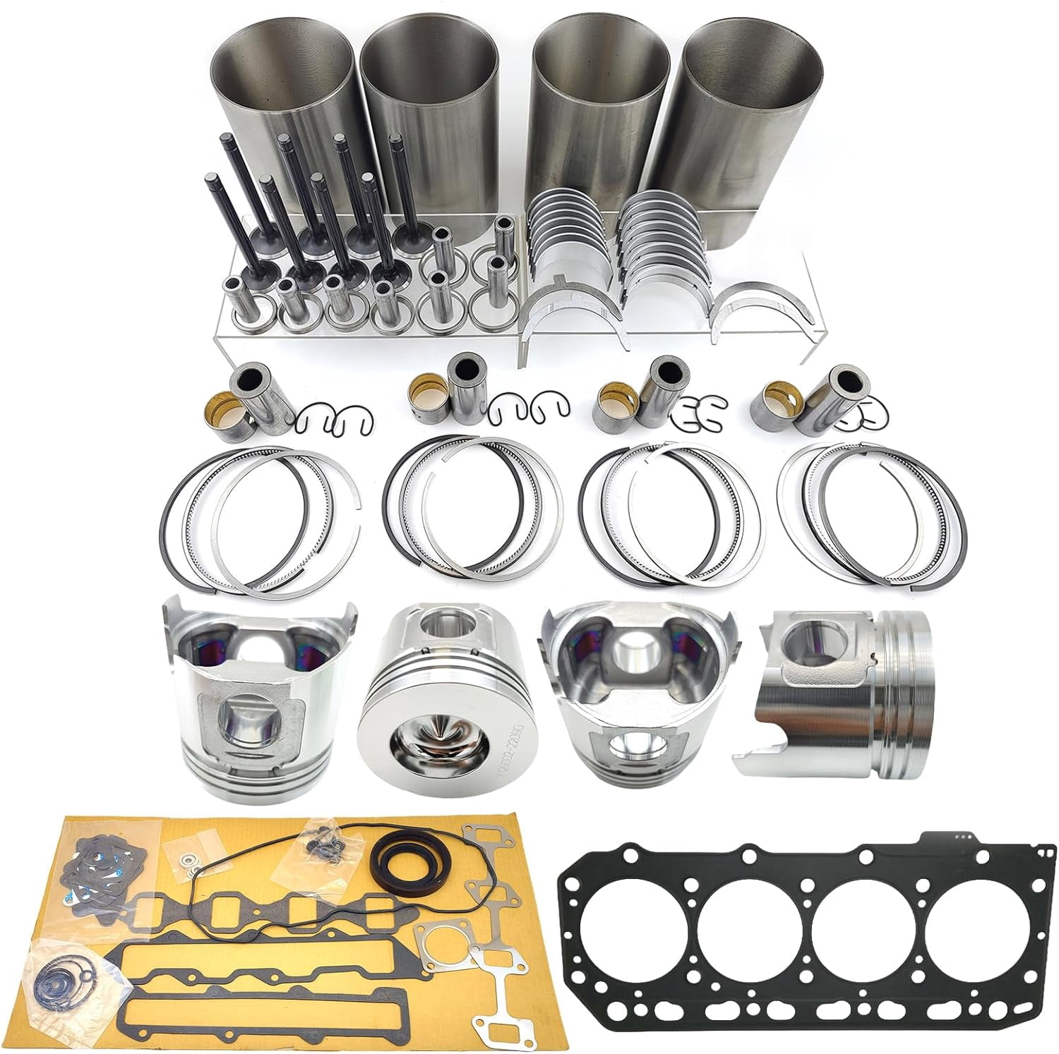 4TNE84 Engine Overhaul Rebuild Kit Piston Height 84mm FOR Yanmar 4TNE84 ...