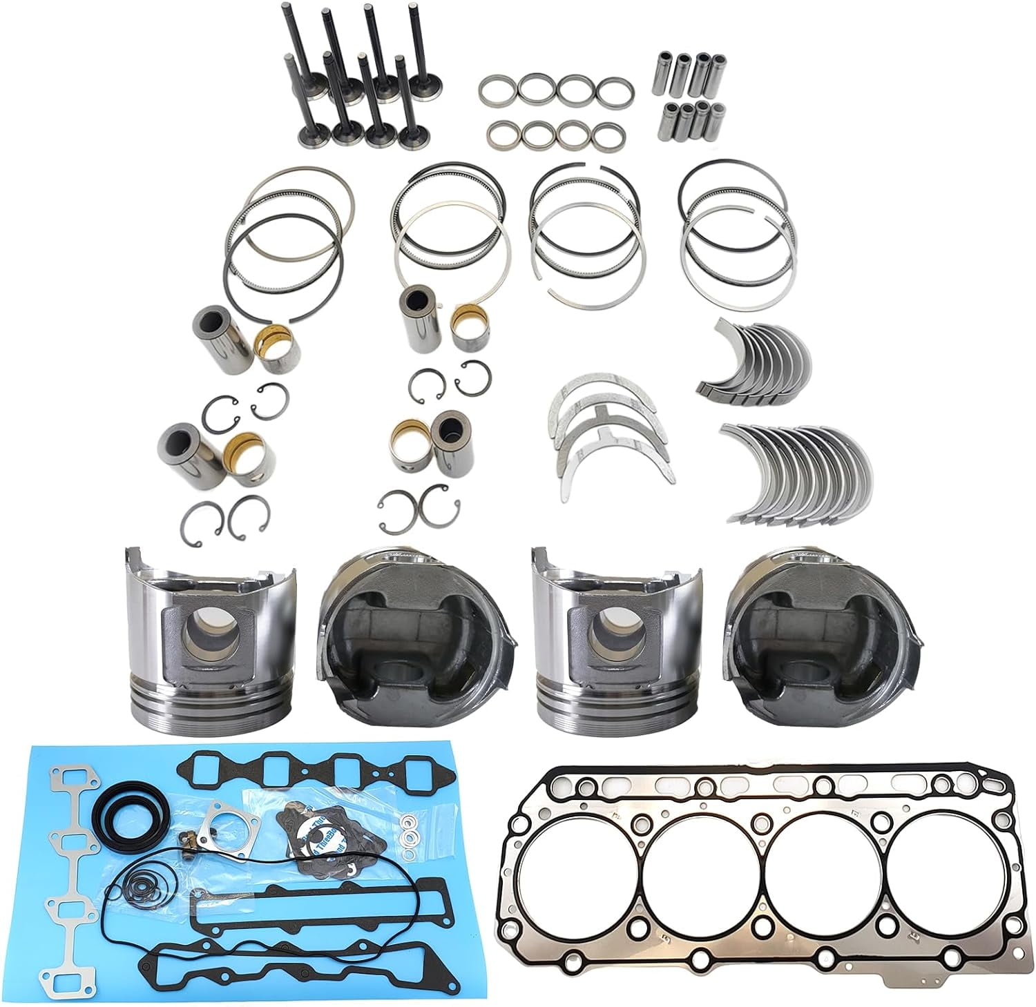 4TNE88 Engine Overhaul Rebuild Kit (No cylinder liner) for Yanmar ...