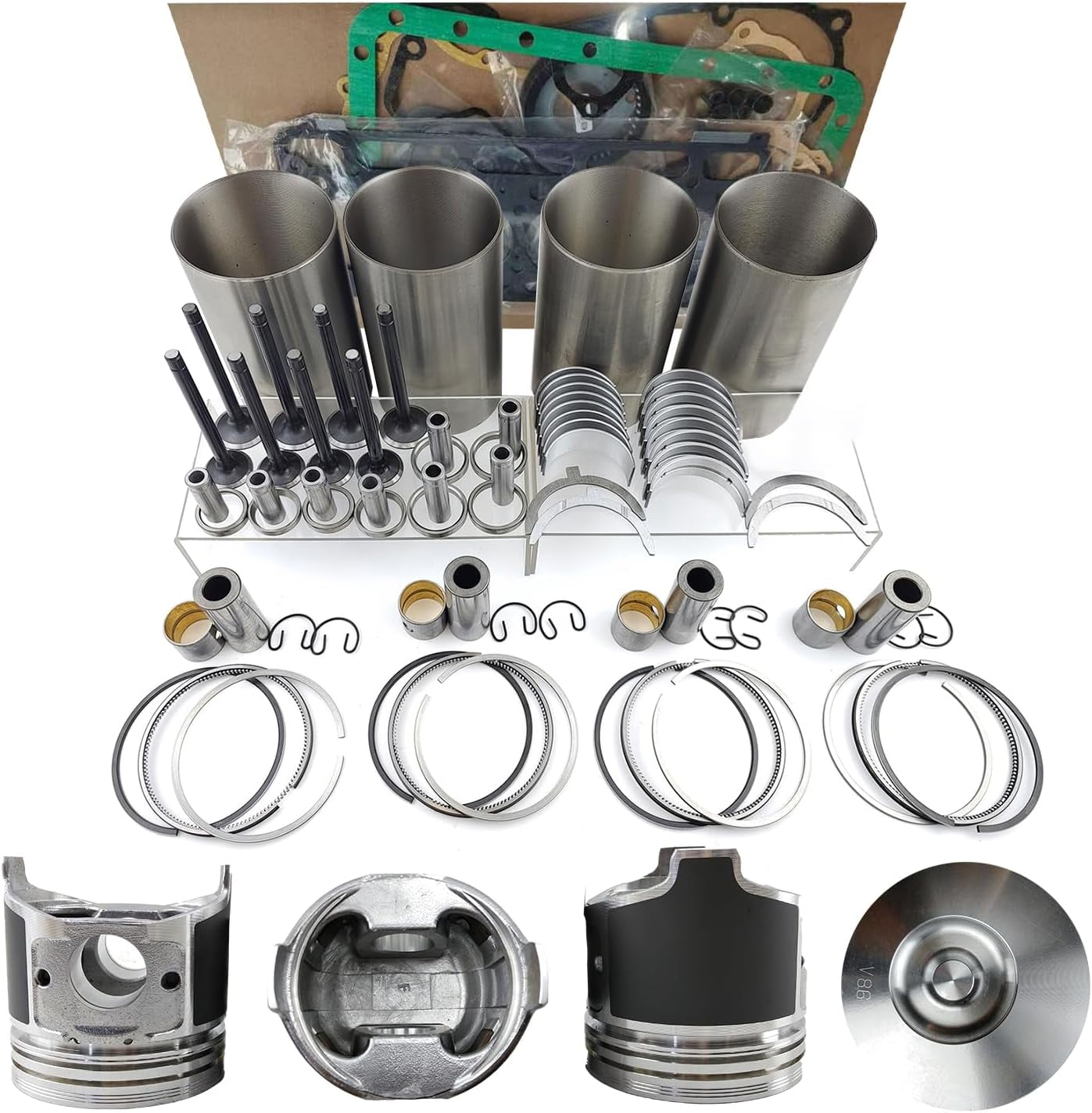 4TNV86 Engine Overhaul Rebuild Kit FOR Yanmar 4TNV86 Engine Thermo King ...
