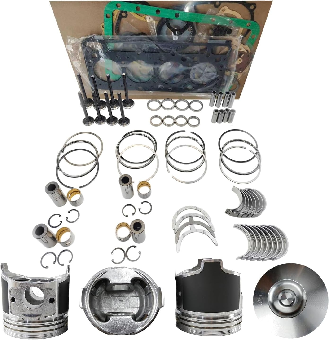 4TNV86 Engine Overhaul Rebuild Kit (No cylinder liner) for Yanmar ...