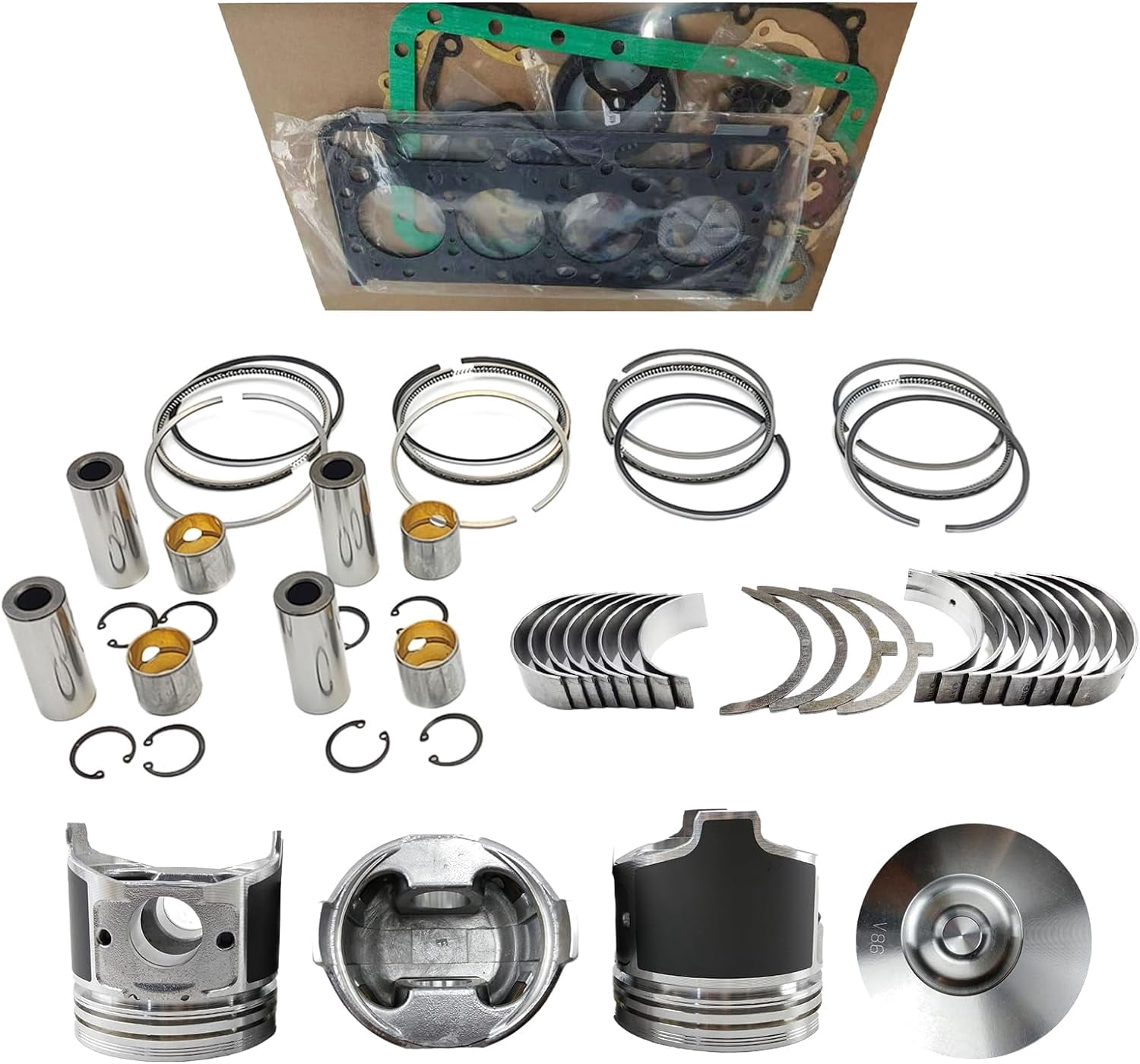 4TNV86 Engine Overhaul Rebuild Kit (No cylinder liner and valve) for ...