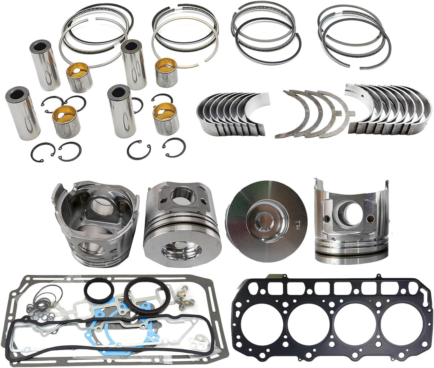 4TNV98 Engine Overhaul Rebuild Kit (No cylinder liner and valve ...