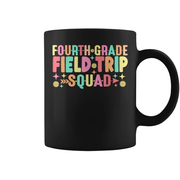 4Th Grade Field Trip Squad Teacher Students Matching Coffee Mugs ...