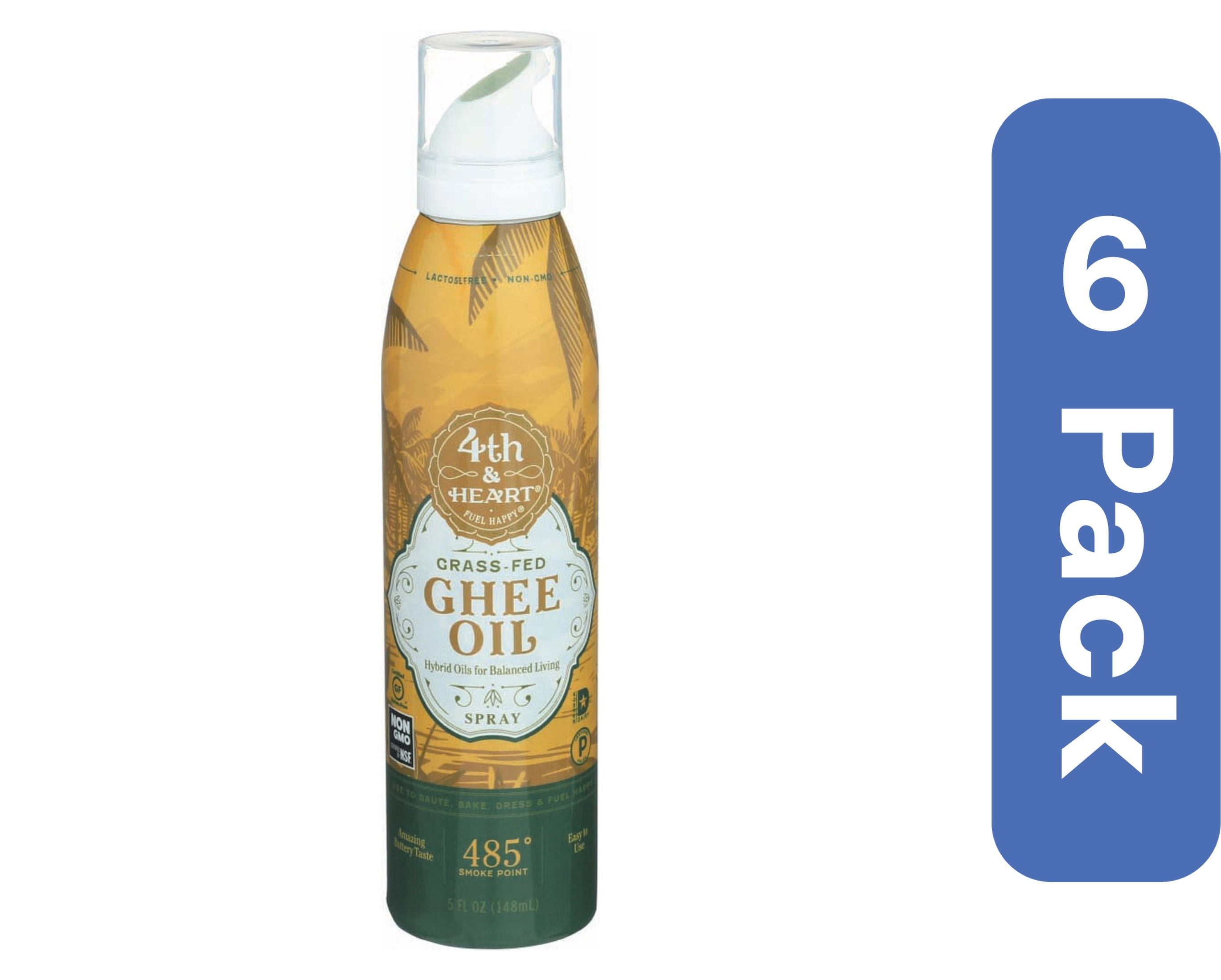 4Th Heart Oil Ghee Spray,5Oz (Pack Of 6) - Walmart.com